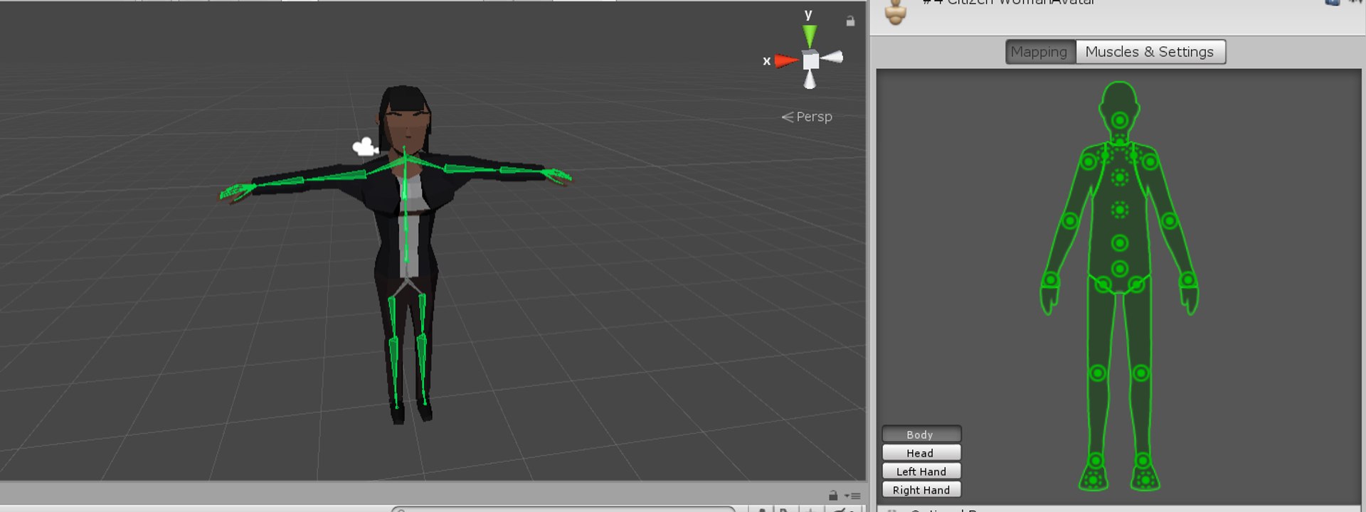 Character Woman Rigged Unity 3D Model - TurboSquid 1567813