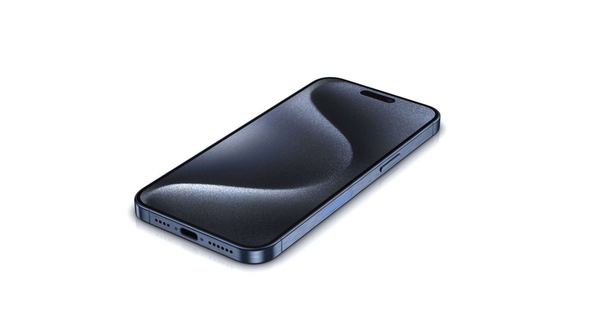 Apple IPhone 15 Pro Blue Titanium 3D - TurboSquid 2133096