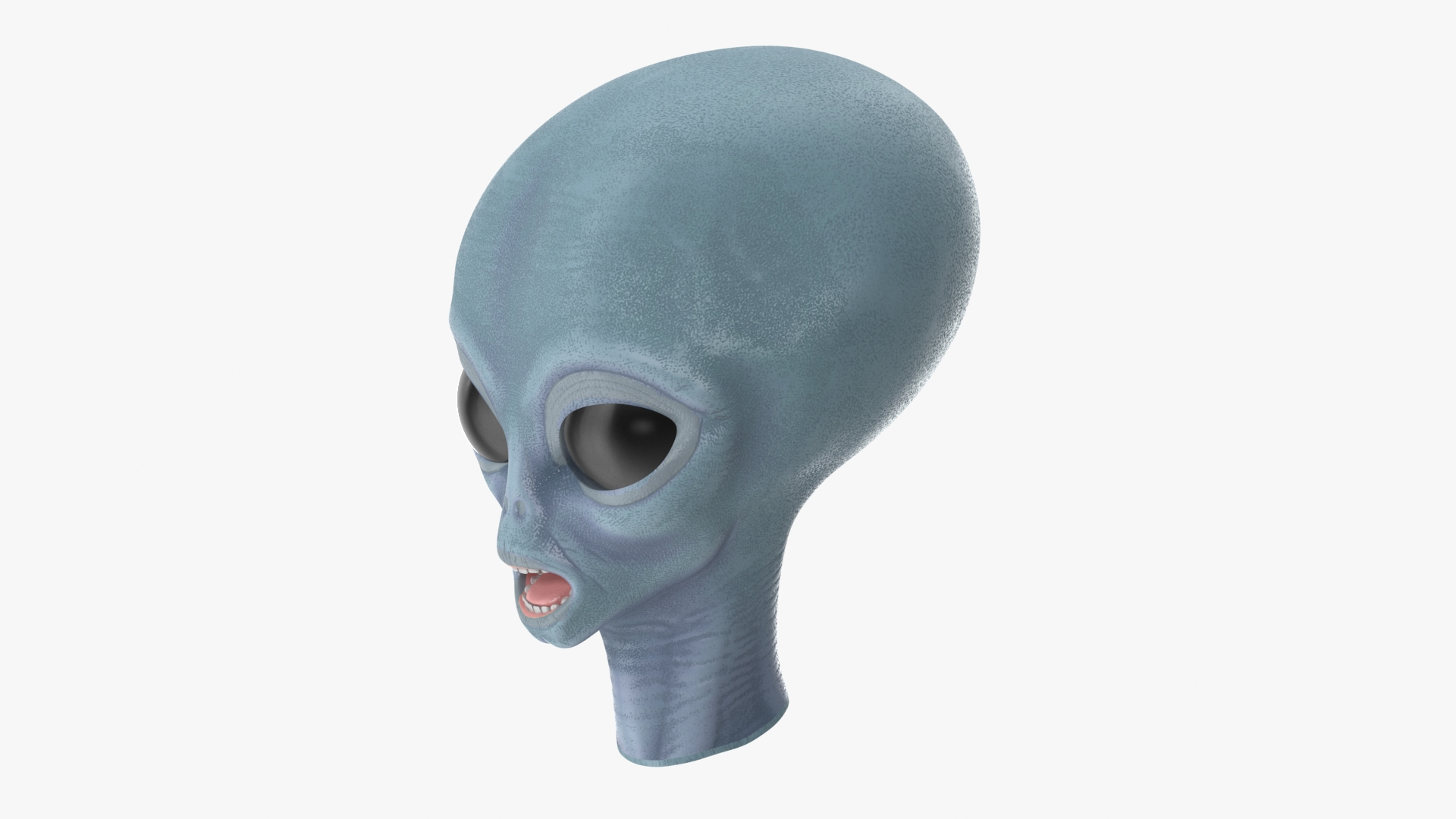 Space Alien Head 3D - TurboSquid 1604567