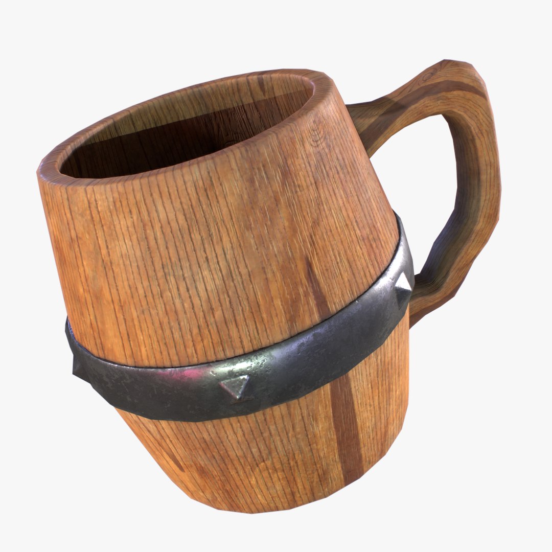 Wooden Stein LOW POLY 3D - TurboSquid 1869706