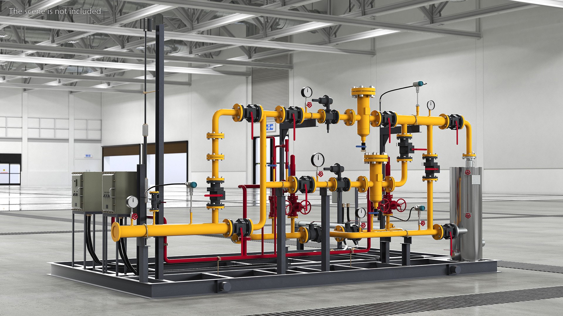 3D LNG Gas Filling Station Pipe Block Model - TurboSquid 2246194
