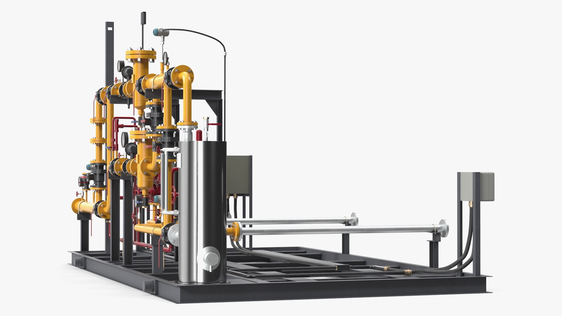 3D LNG Gas Filling Station Pipe Block Model - TurboSquid 2246194