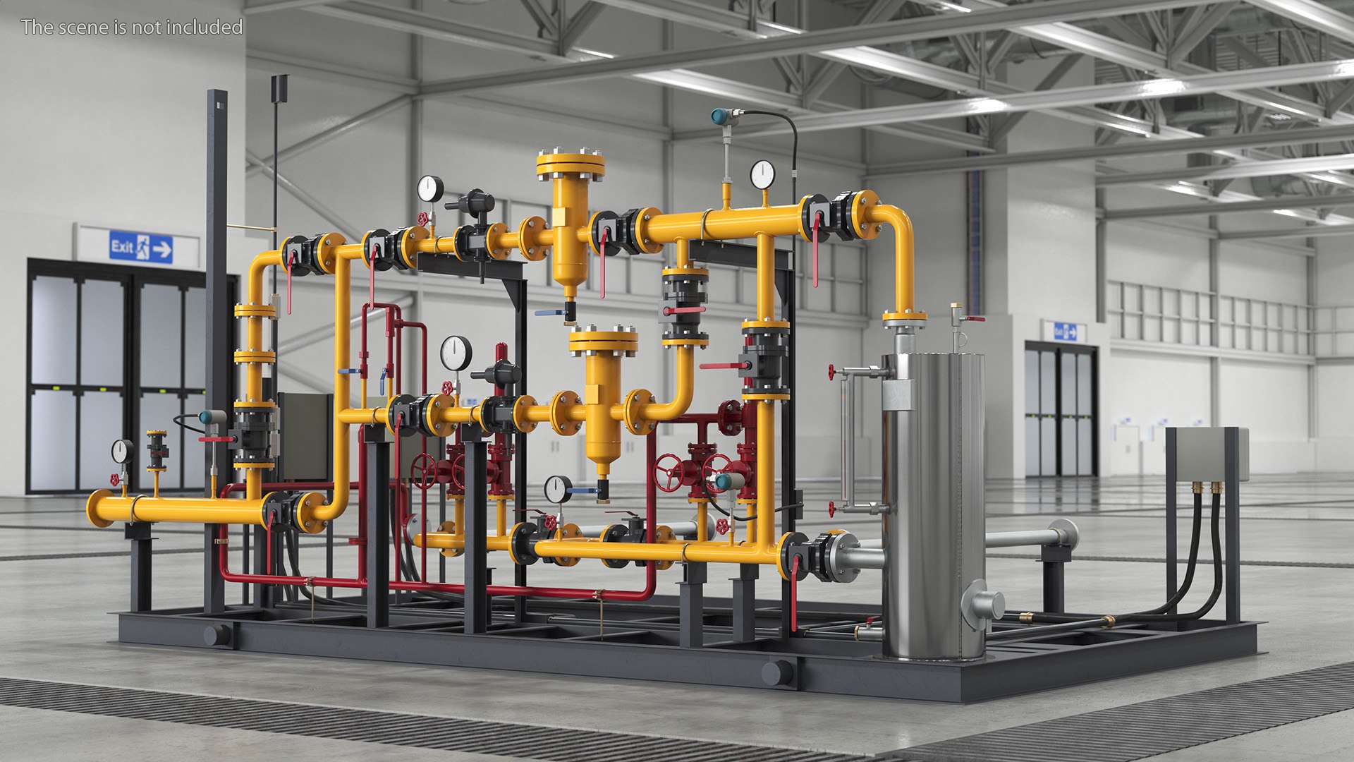3D LNG Gas Filling Station Pipe Block Model - TurboSquid 2246194