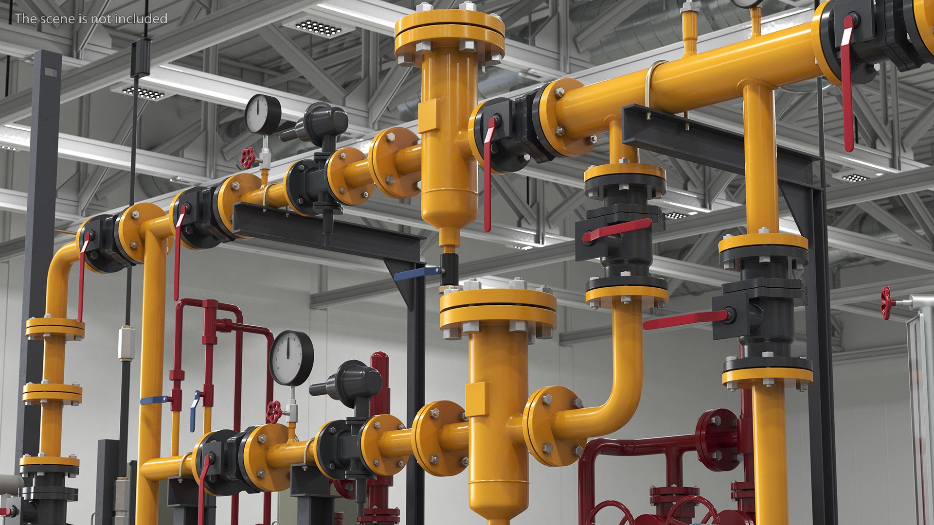 3D LNG Gas Filling Station Pipe Block Model - TurboSquid 2246194