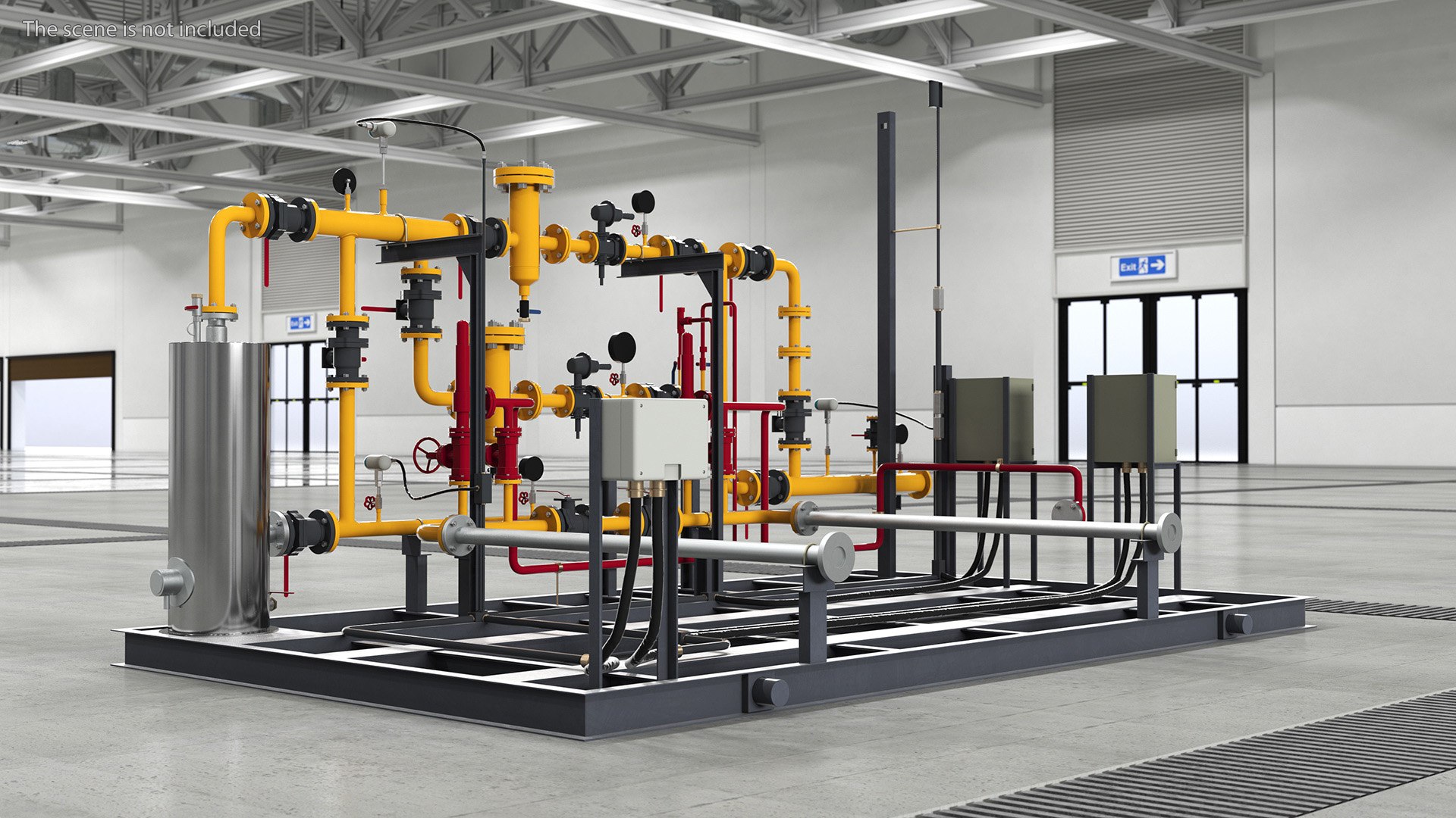 3D LNG Gas Filling Station Pipe Block Model - TurboSquid 2246194