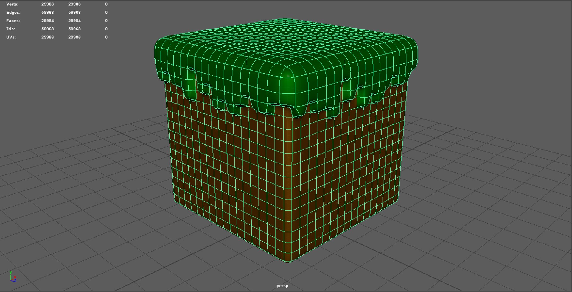 Grass Block 3D Model - TurboSquid 1580038