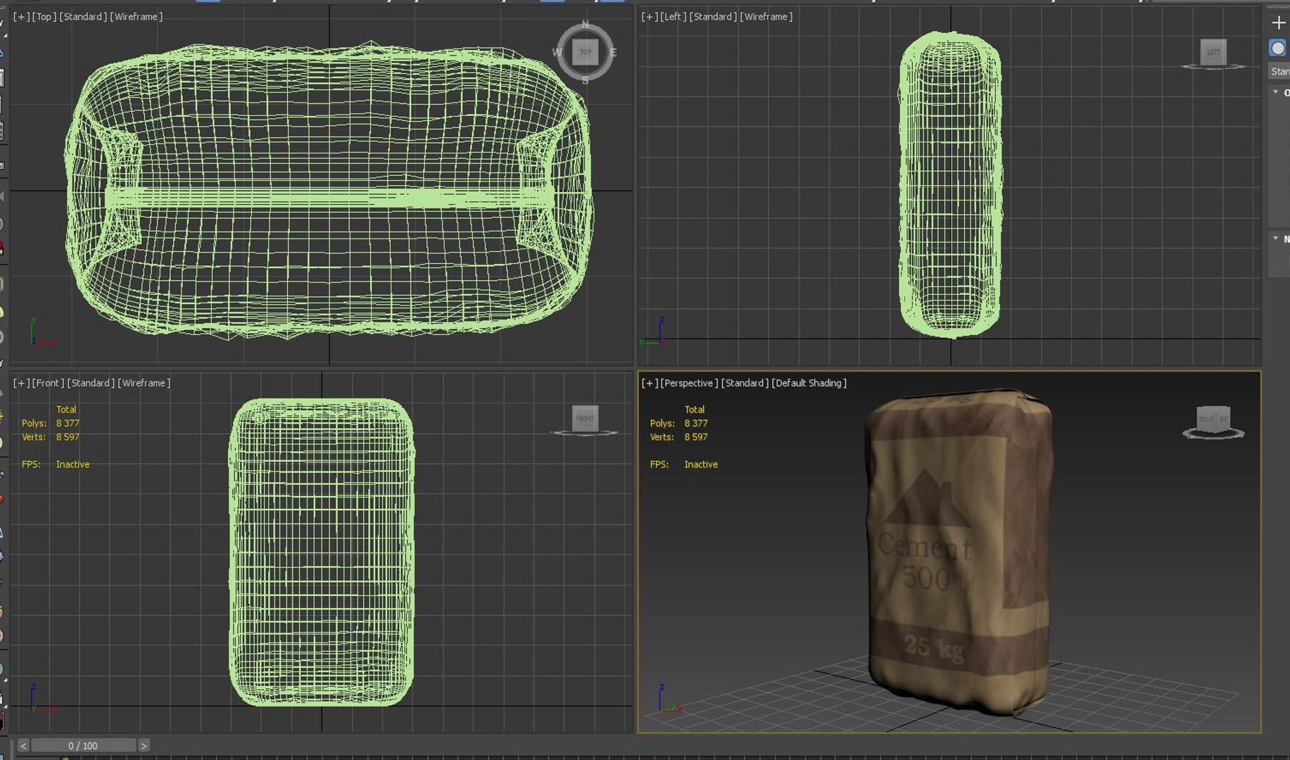 Cement Bag 3D Model - TurboSquid 1691101