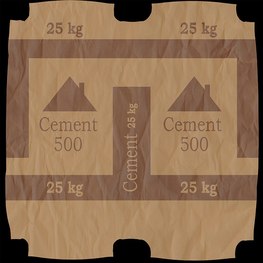 Cement Bag 3D Model - TurboSquid 1691101