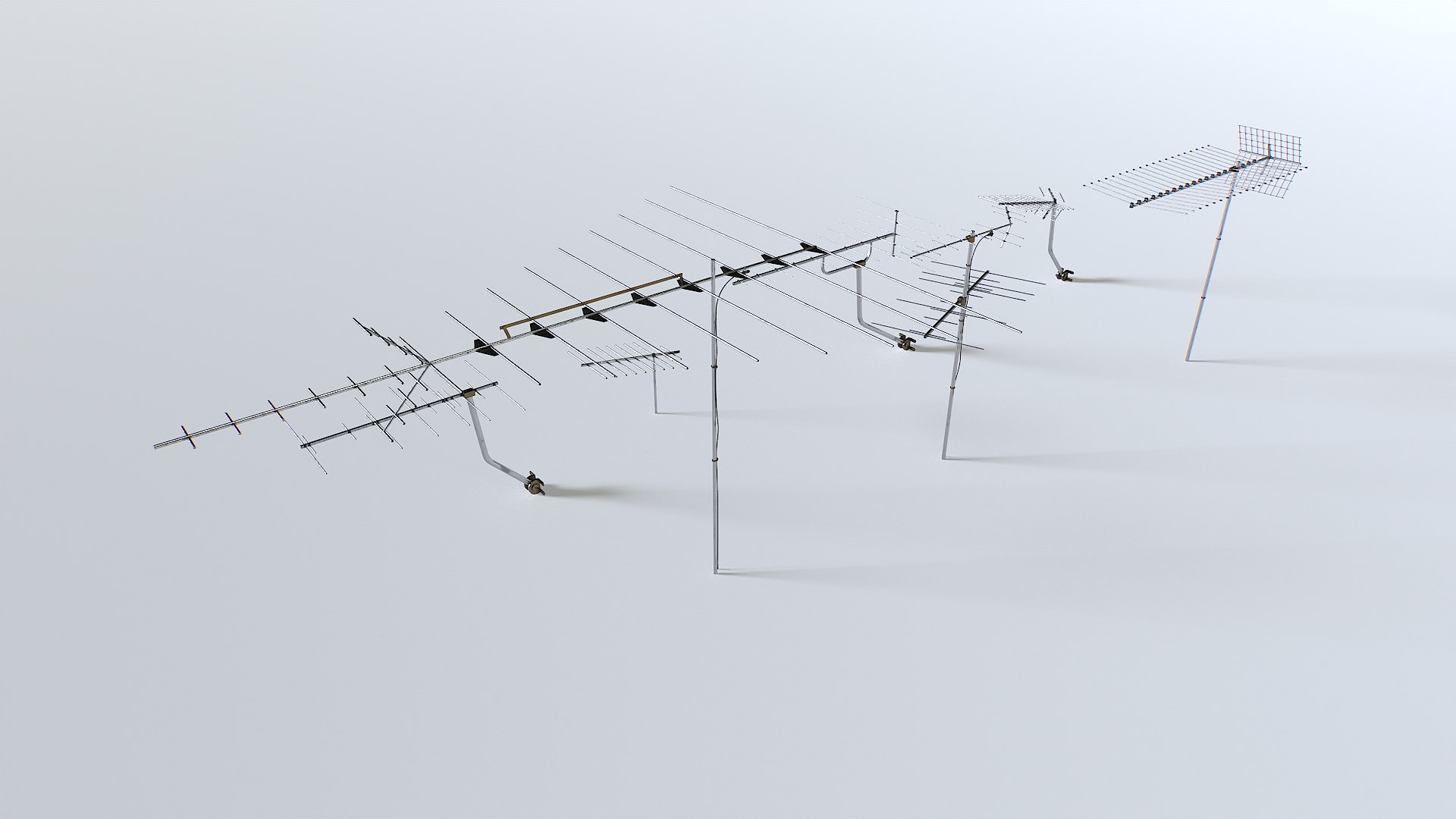 Tv Antennas Pack 3D Model - TurboSquid 2315973
