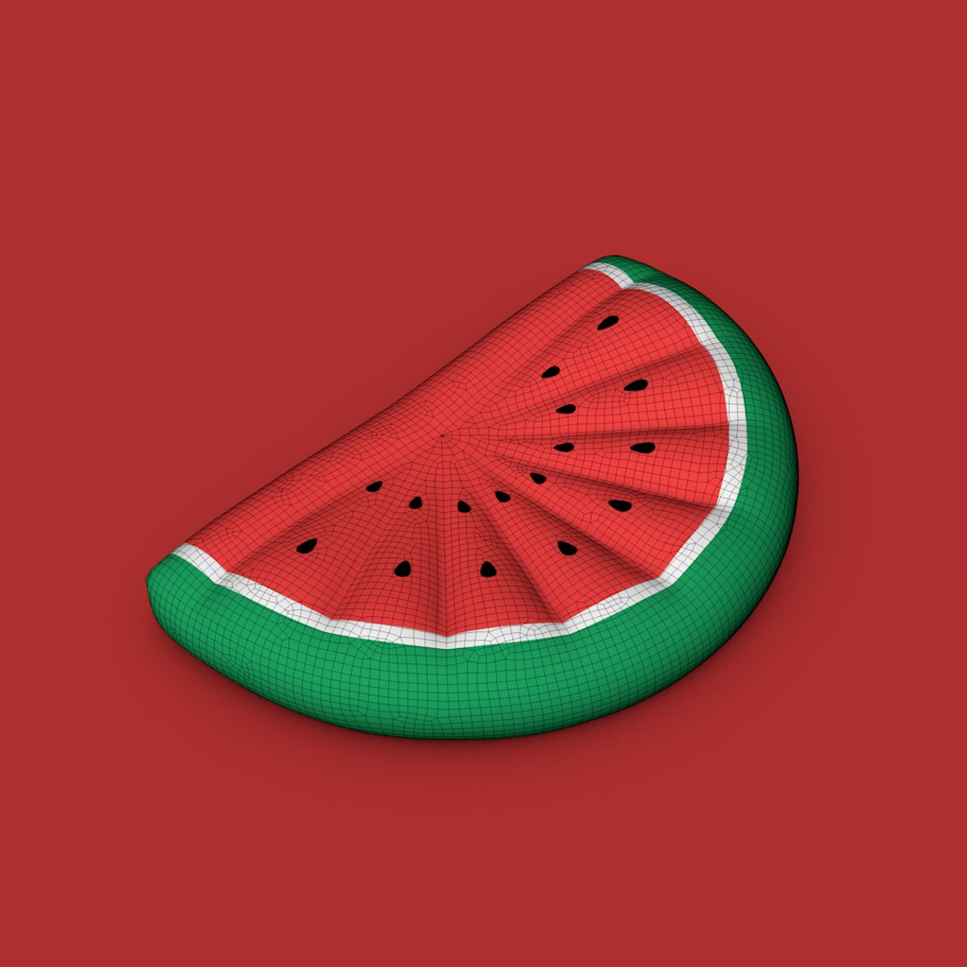 3D Model Inflatable Watermelon Pool Float - TurboSquid 1295889