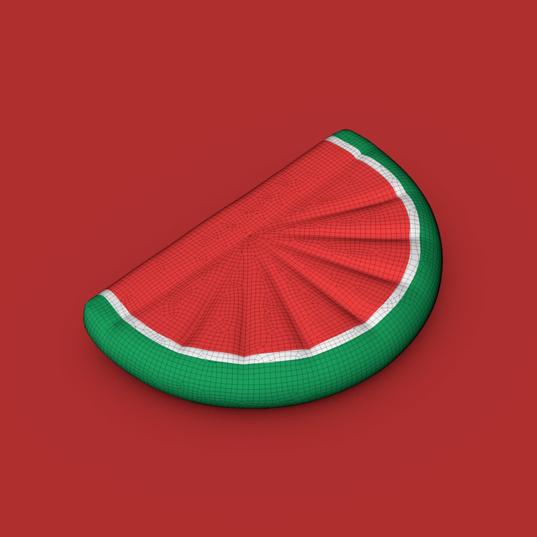 3D Model Inflatable Watermelon Pool Float - TurboSquid 1295889