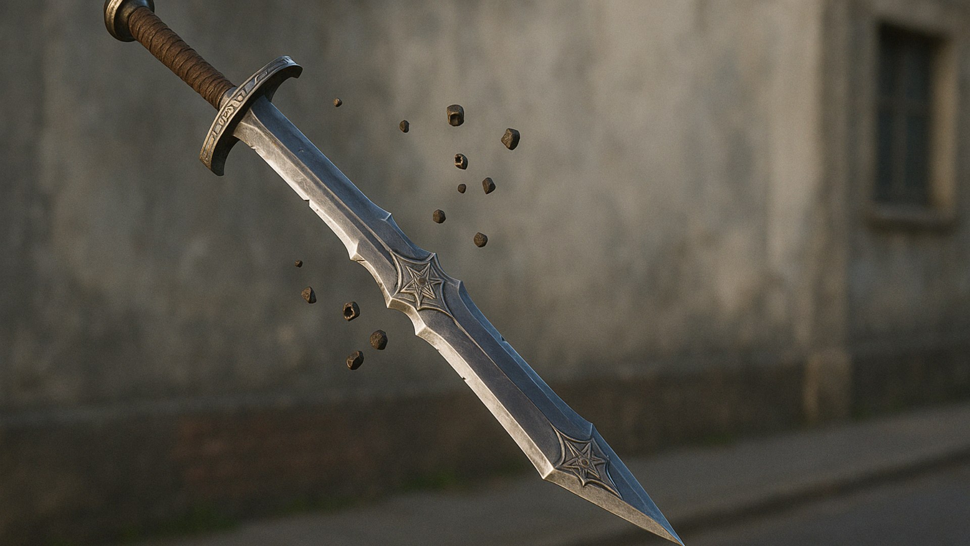 Stylized Game Ready Fantasy Sword 3K Triangles Low Poly FBX OBJ BLEND ...