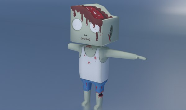 Cartoon zombies model - TurboSquid 1472979
