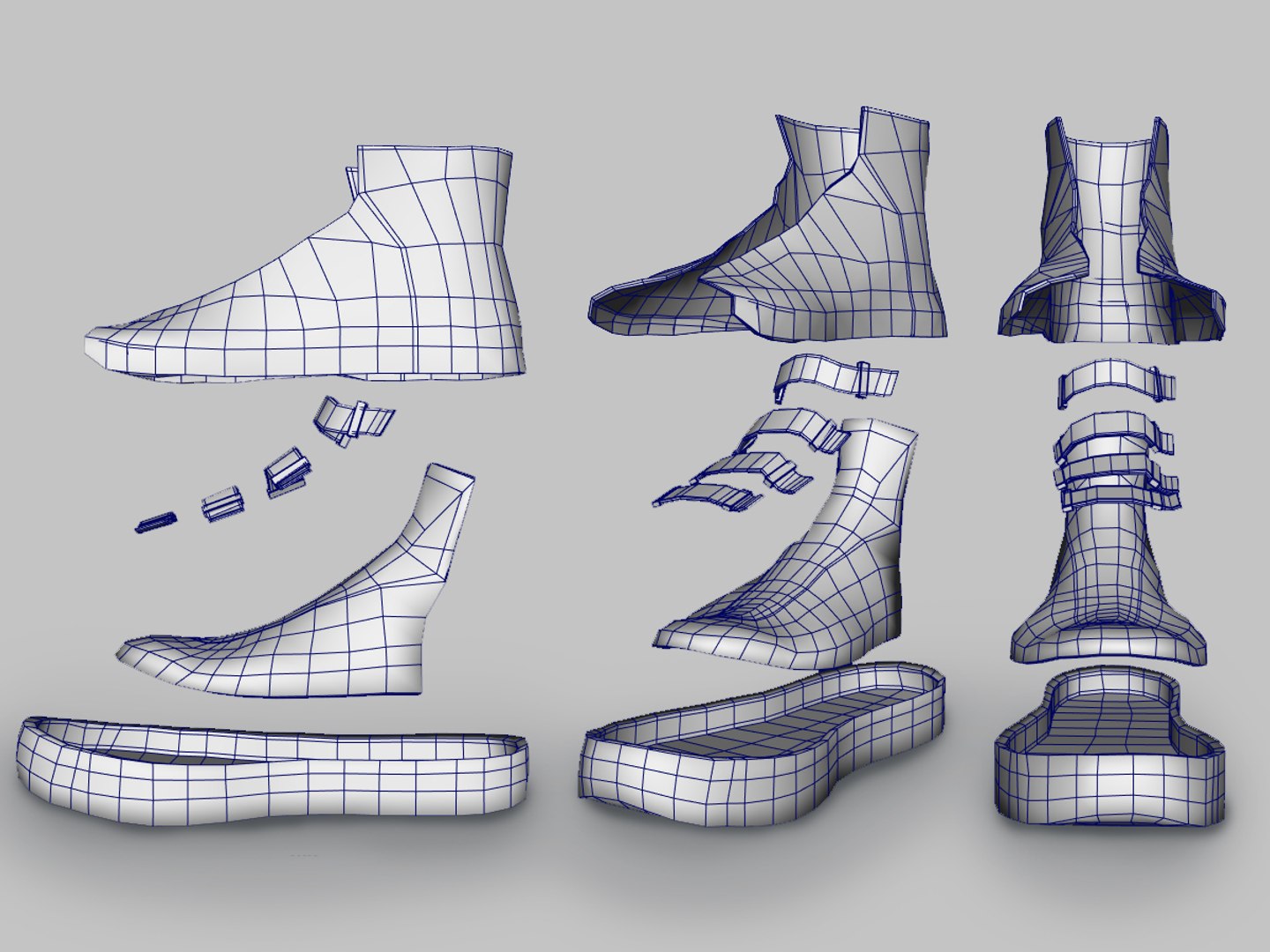 Canvas Shoes Model - TurboSquid 1187529