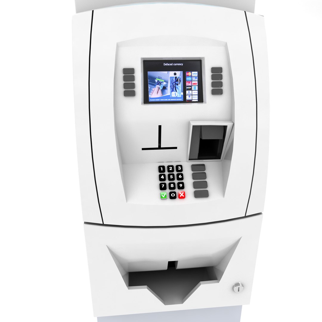 3d Model Atm Cash Machine