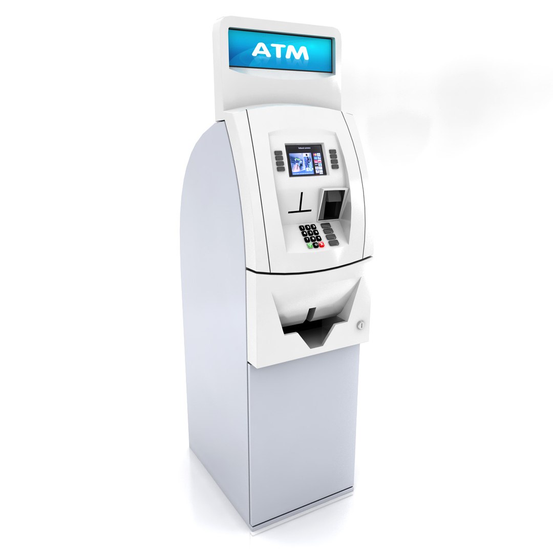3d Model Atm Cash Machine