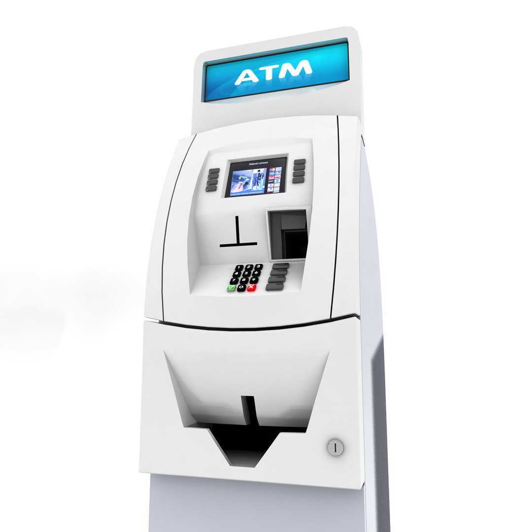 3d Model Atm Cash Machine