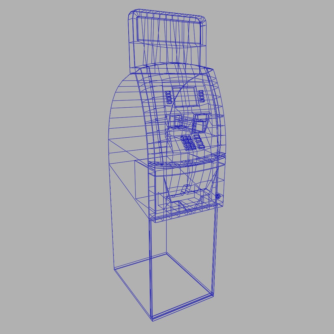 3d Model Atm Cash Machine