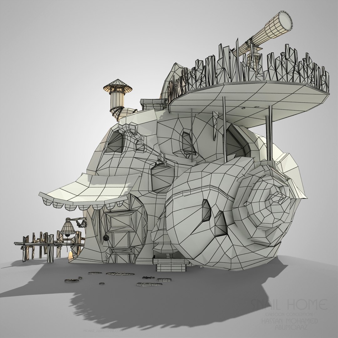 Home Toon Cartoon 3d Model