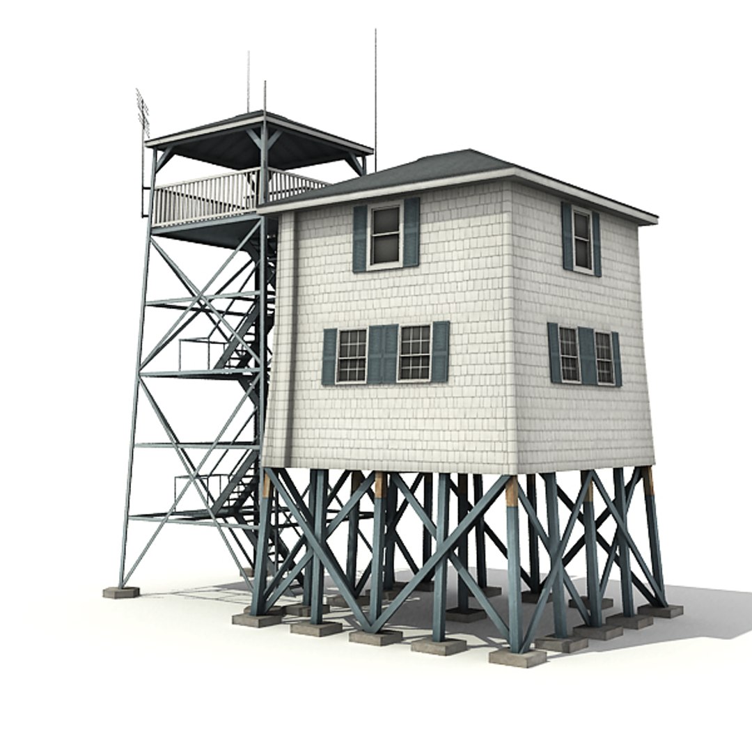 3dsmax Low-poly Radio Tower