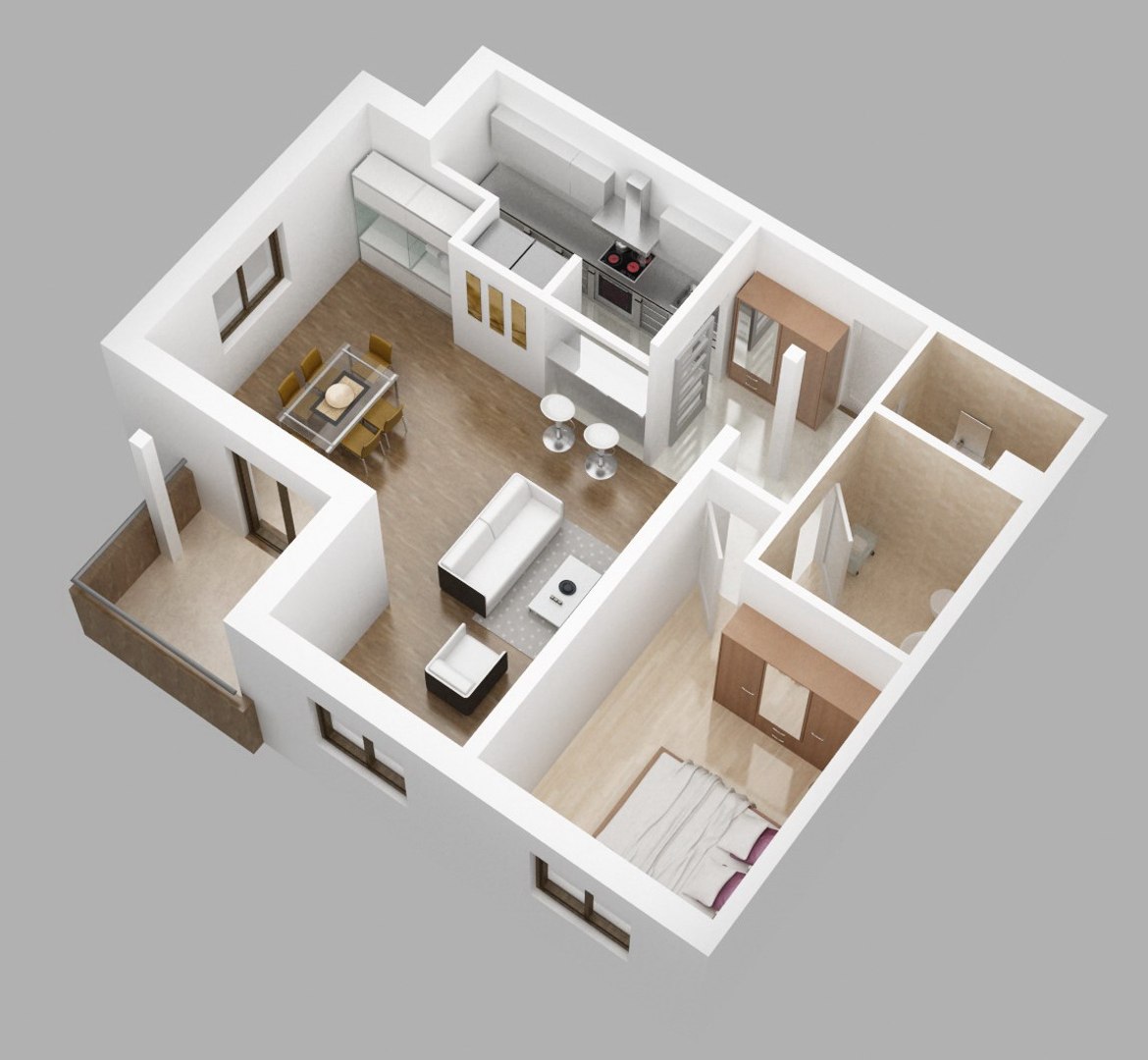 Flat 3D Model - TurboSquid 1392672