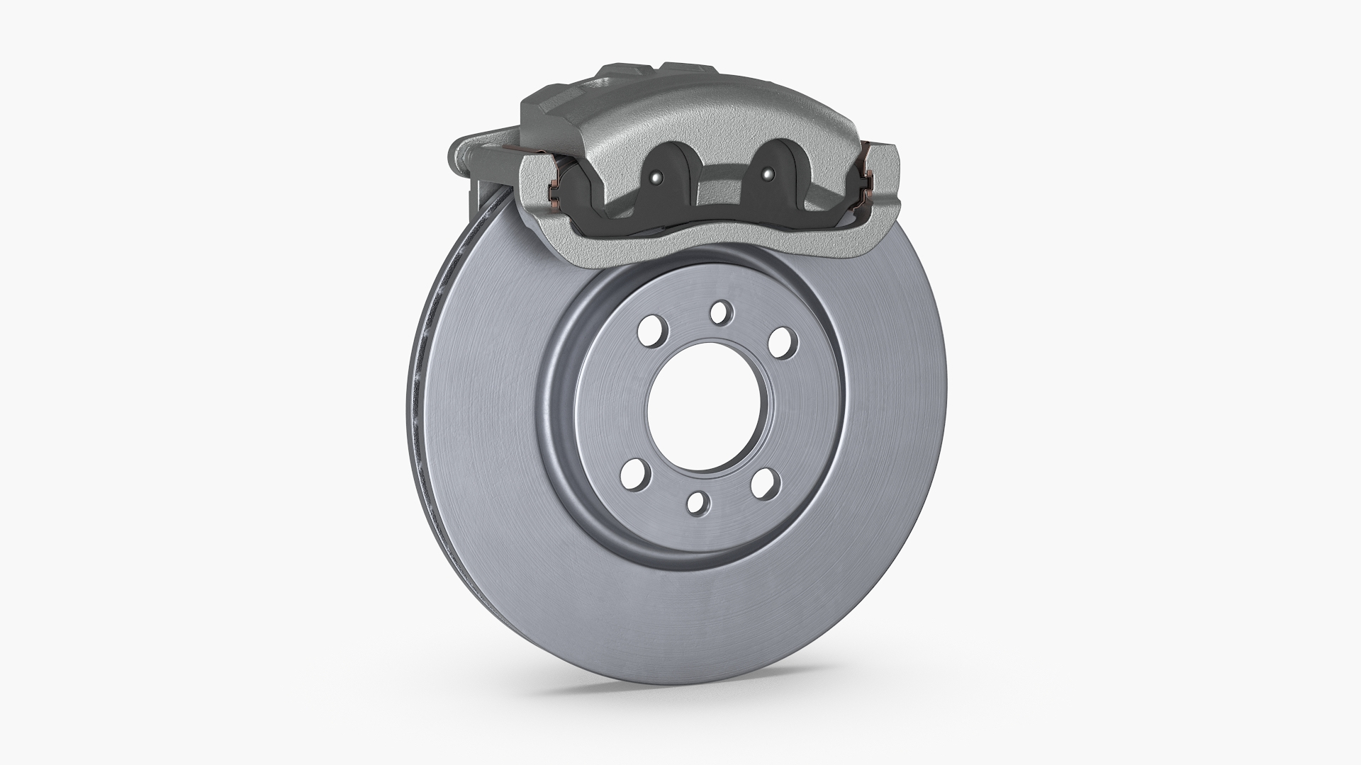 Perforated Ventilated Brake Disc With Silver Caliper Model - TurboSquid ...