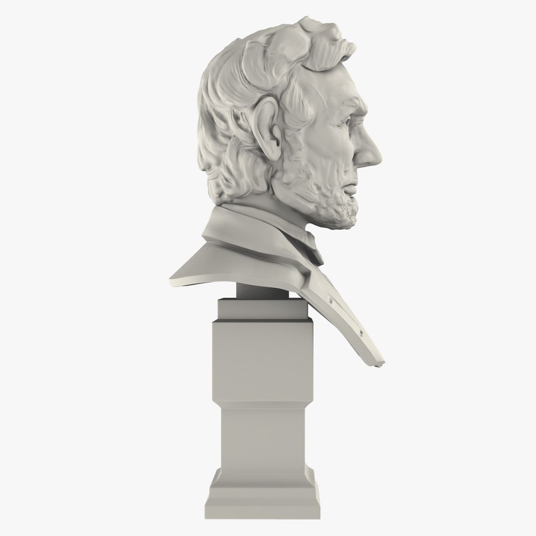 3d Model Abraham Bust Head