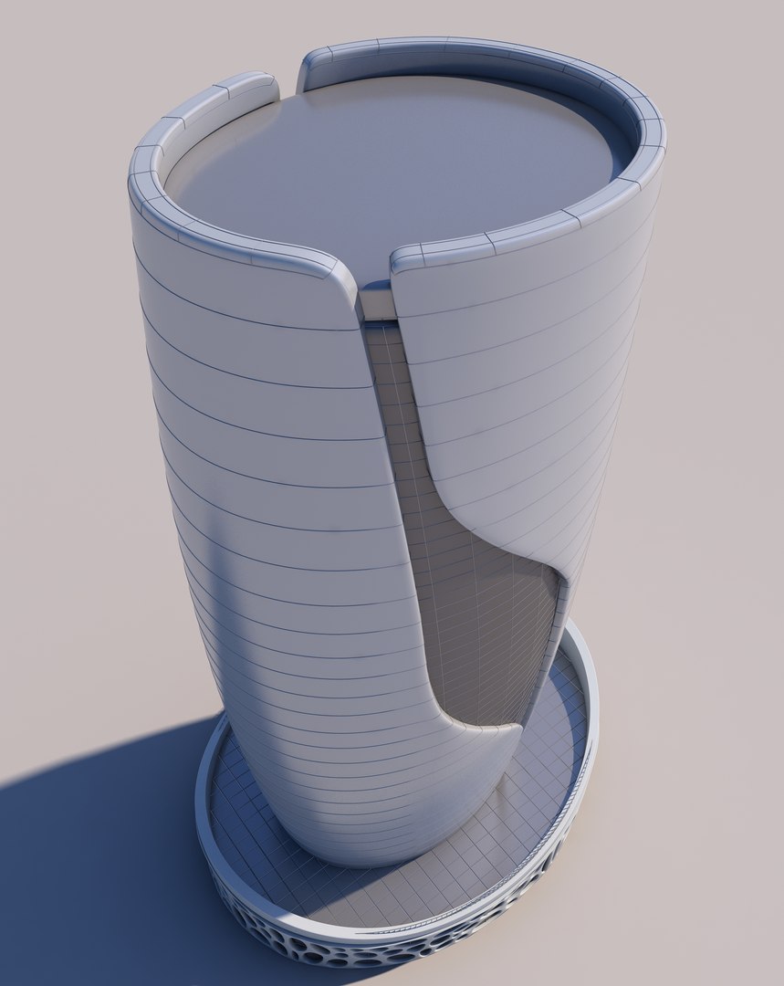Organic Tower 3d Model Turbosquid 2023979
