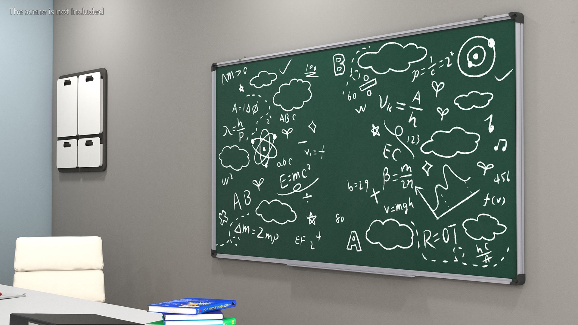 School Chalkboard Painted 3D Model - TurboSquid 2108349