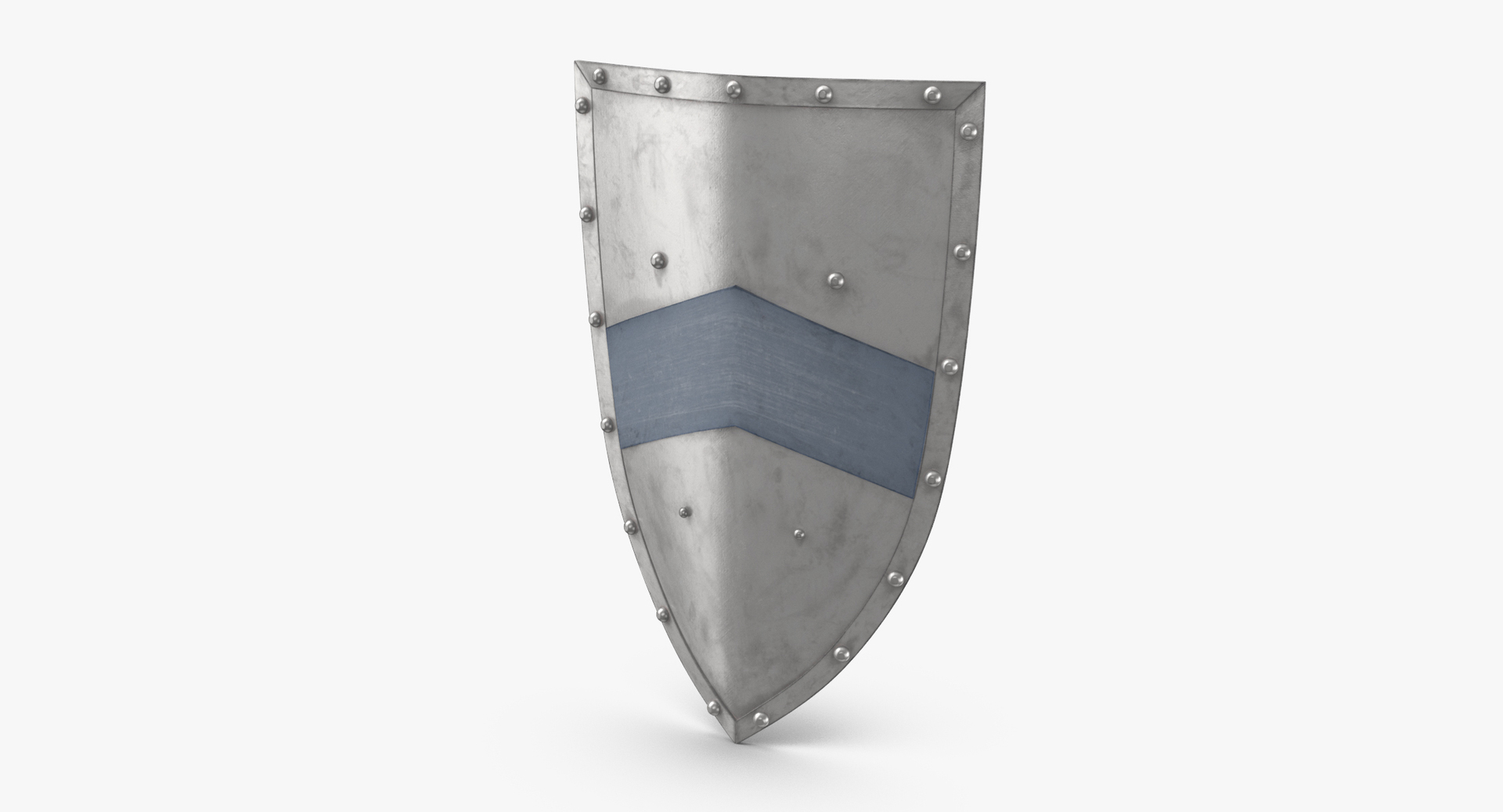 3d medieval metal shield