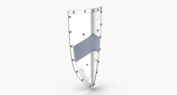 3d medieval metal shield