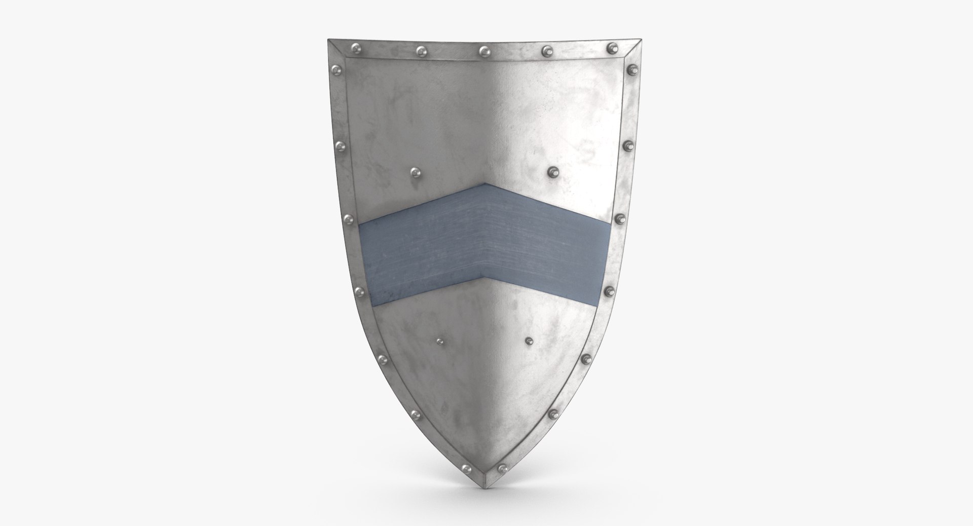 3d medieval metal shield