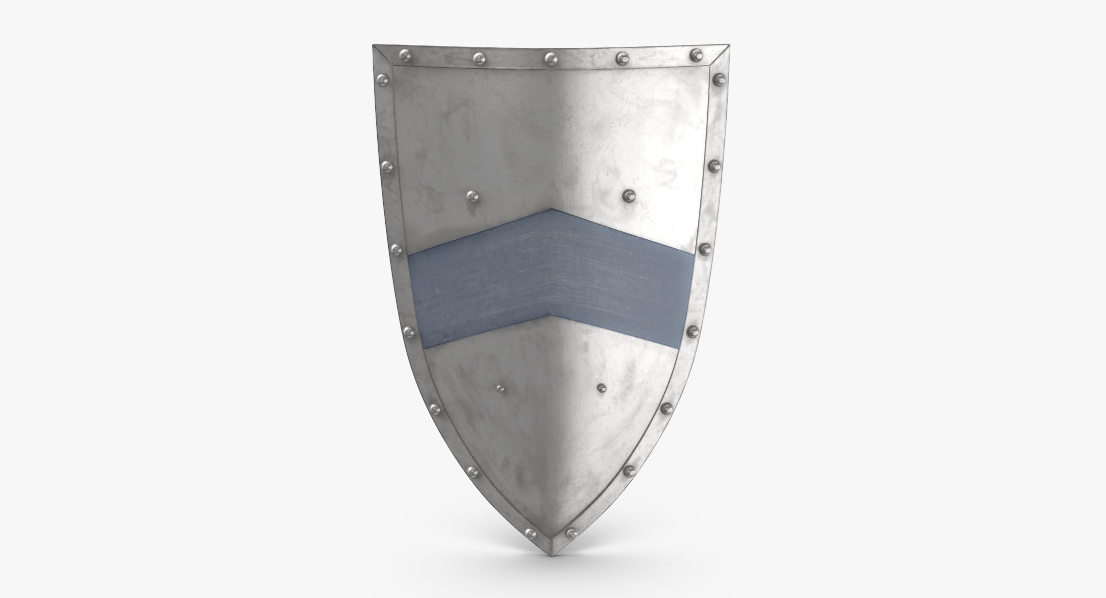 3d medieval metal shield