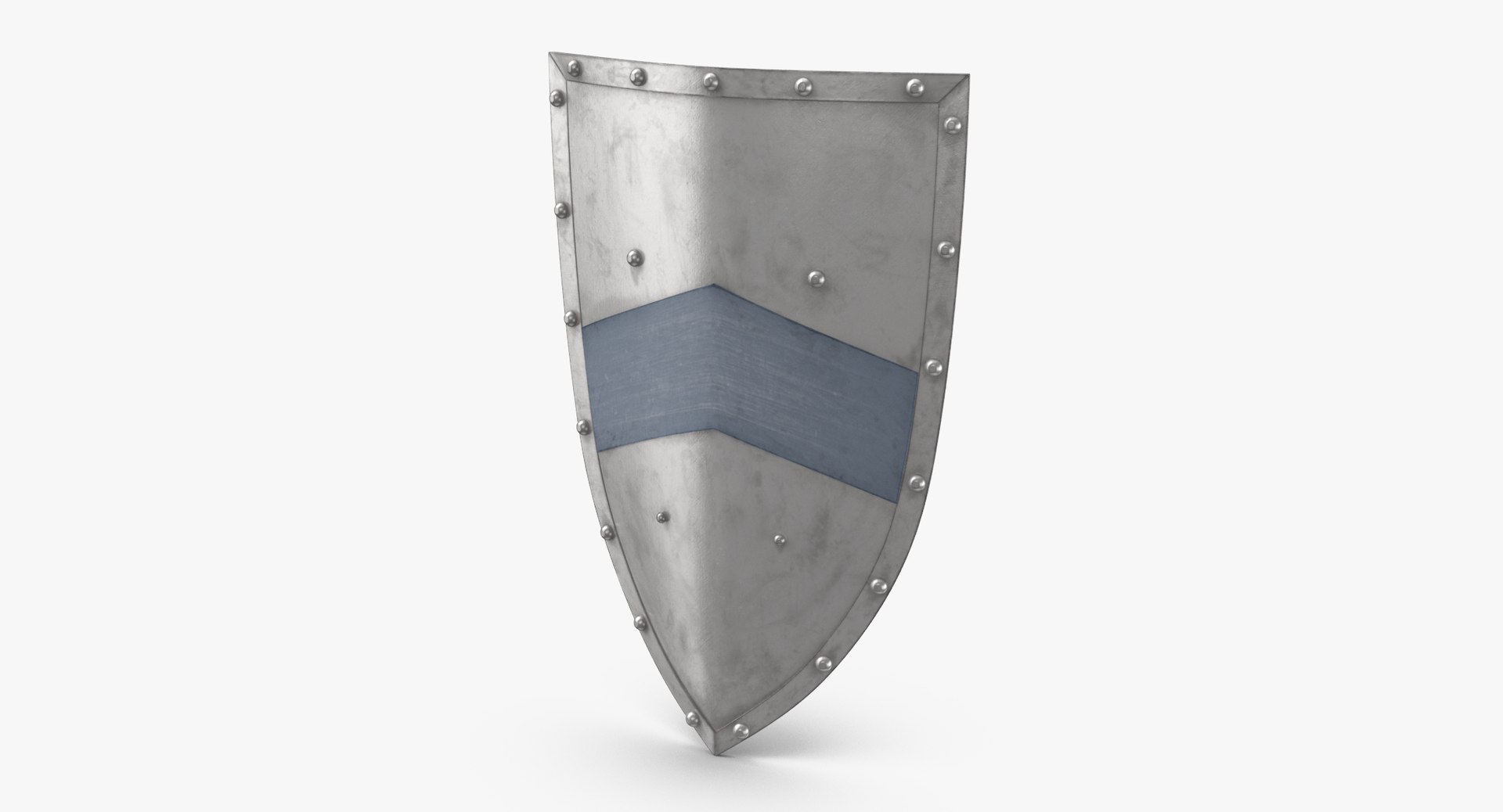 3d medieval metal shield