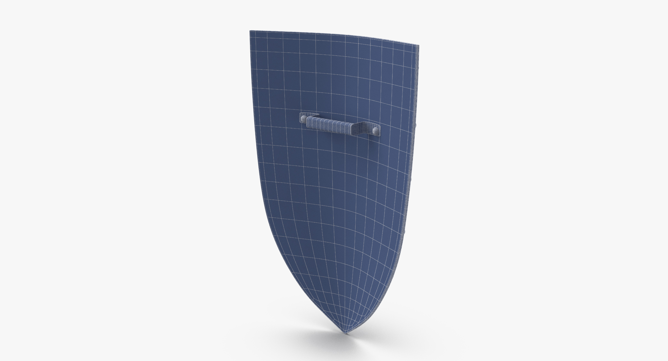 3d medieval metal shield