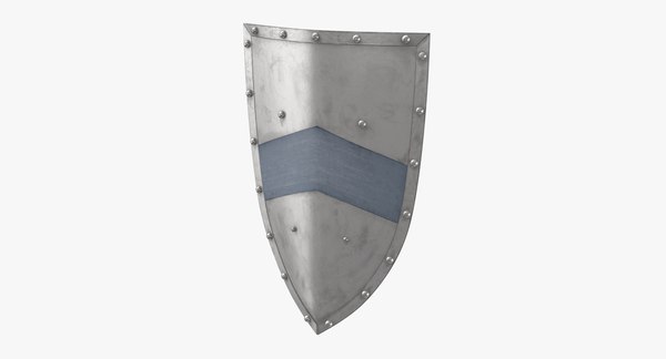 3d medieval metal shield