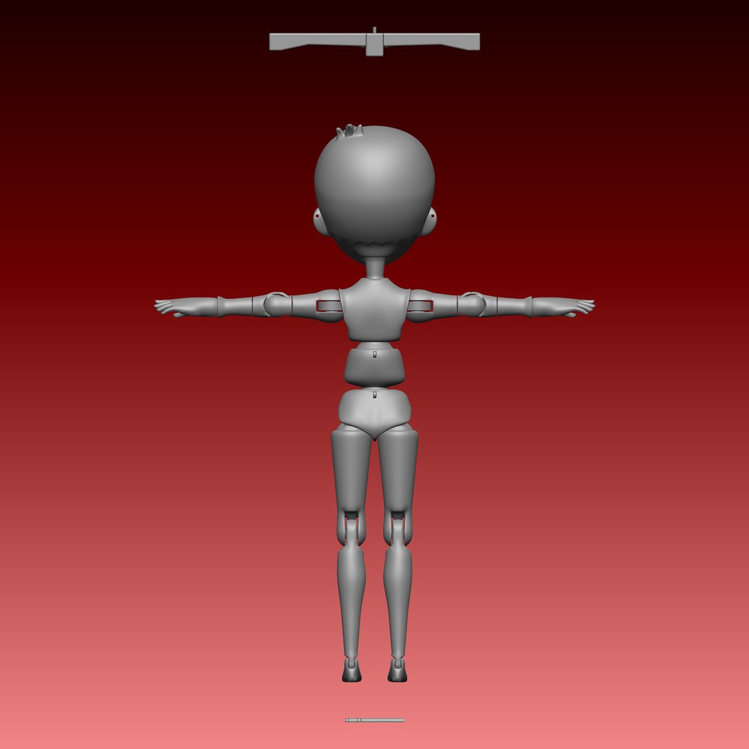 3D Marioneta Nene Anime 001 Anime Boy Puppet 001 Model - TurboSquid 1953747