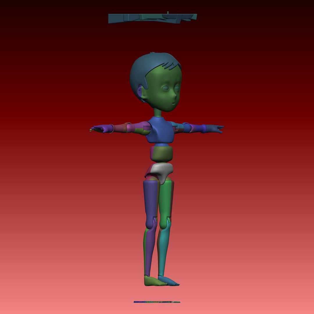 3D Marioneta Nene Anime 001 Anime Boy Puppet 001 Model - TurboSquid 1953747