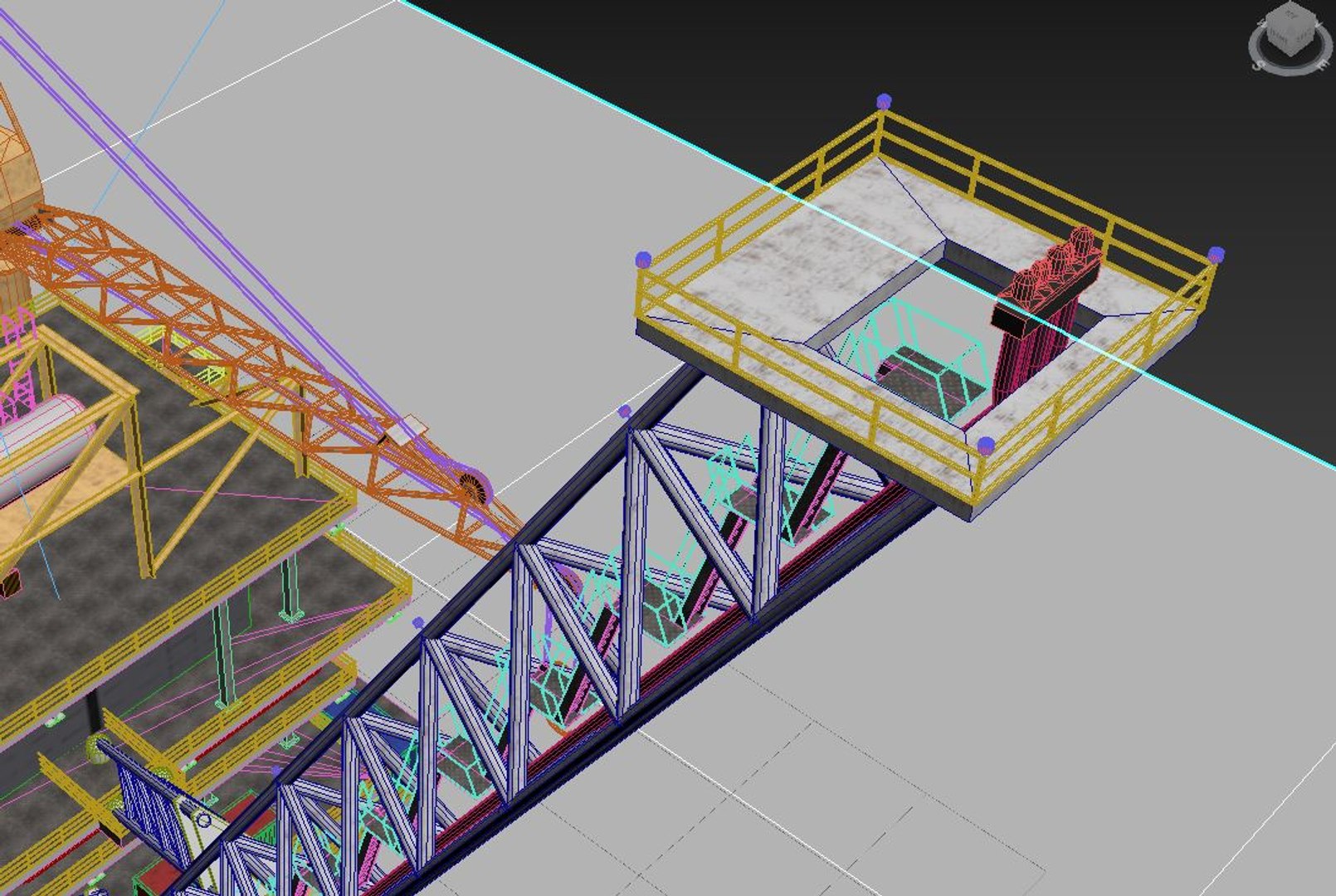 3D Oil Rig Platform Shell - TurboSquid 1227606