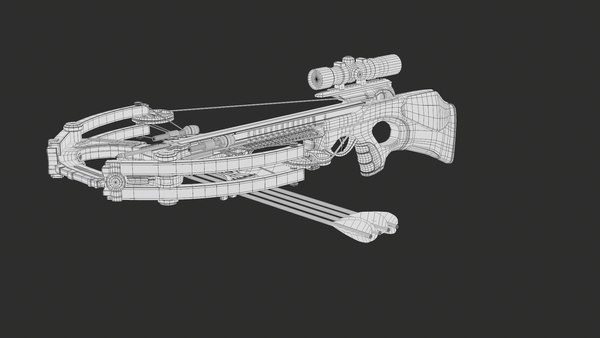 modelo 3d Ballesta moderna con flechas PBR - TurboSquid 1816903