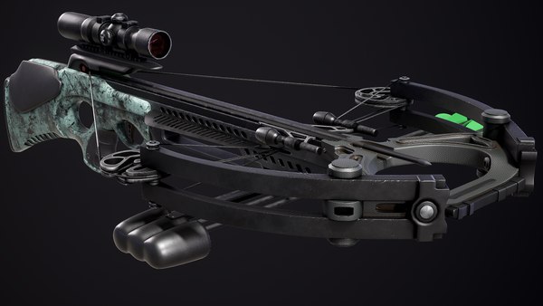 modelo 3d Ballesta moderna con flechas PBR - TurboSquid 1816903