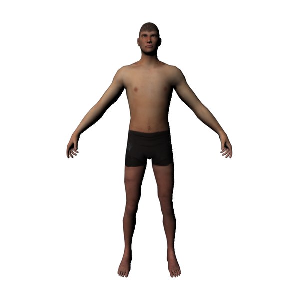 rigged character man 3d x