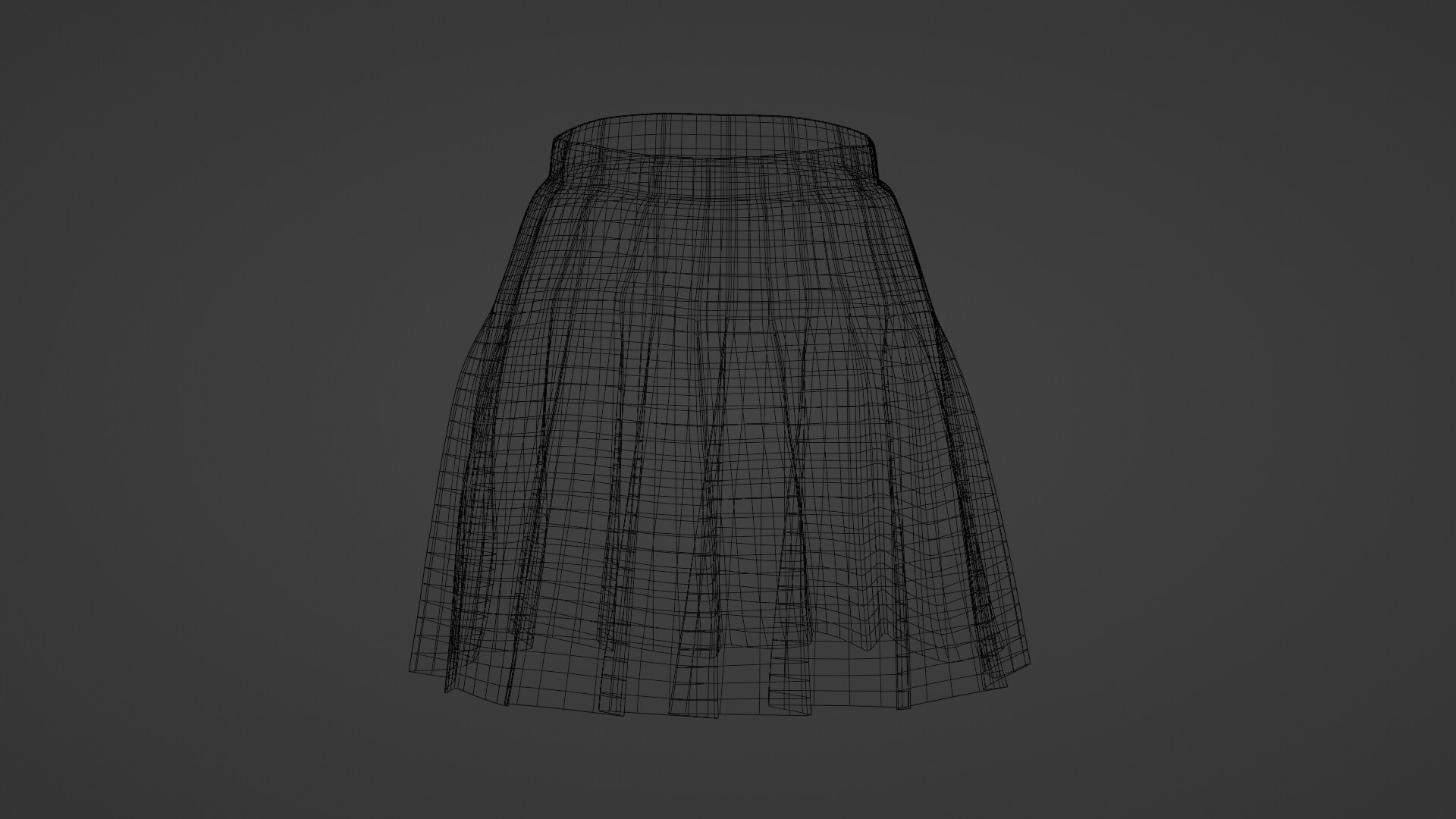Pleated Tennis Skirt Model Turbosquid 2178186
