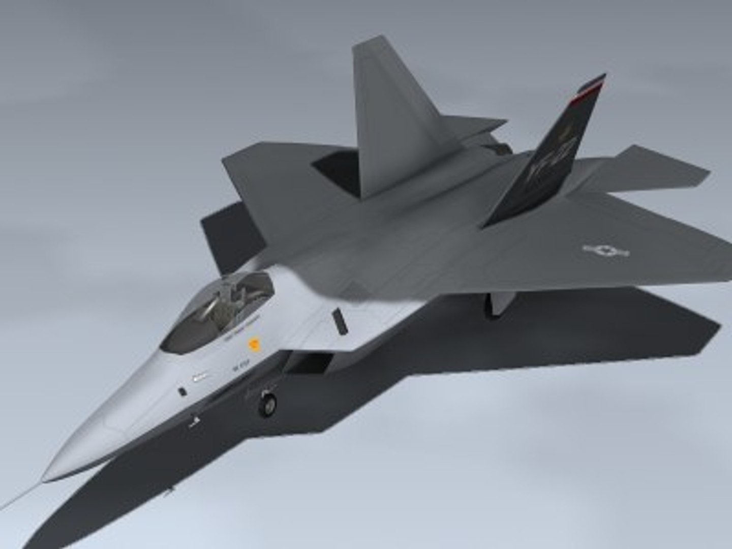 3d Yf-22 F-22 Model