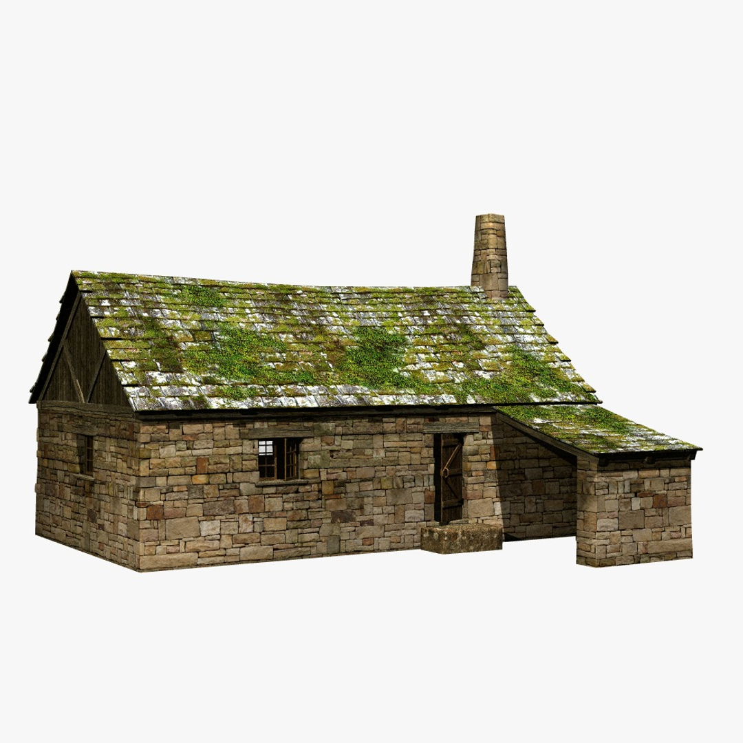 3d Old Cottage