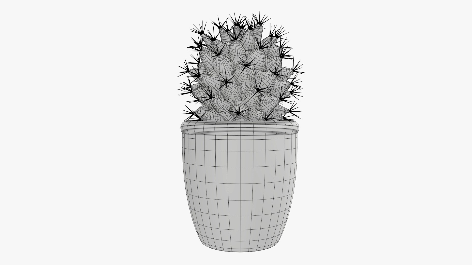 3D cactus pot plant model - TurboSquid 1615247