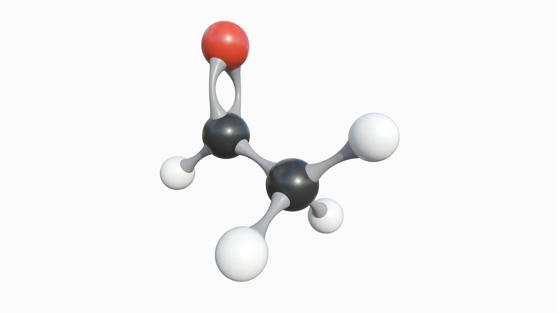 3D Model Acetaldehyde Molecule With PBR 4K 8K - TurboSquid 1941509