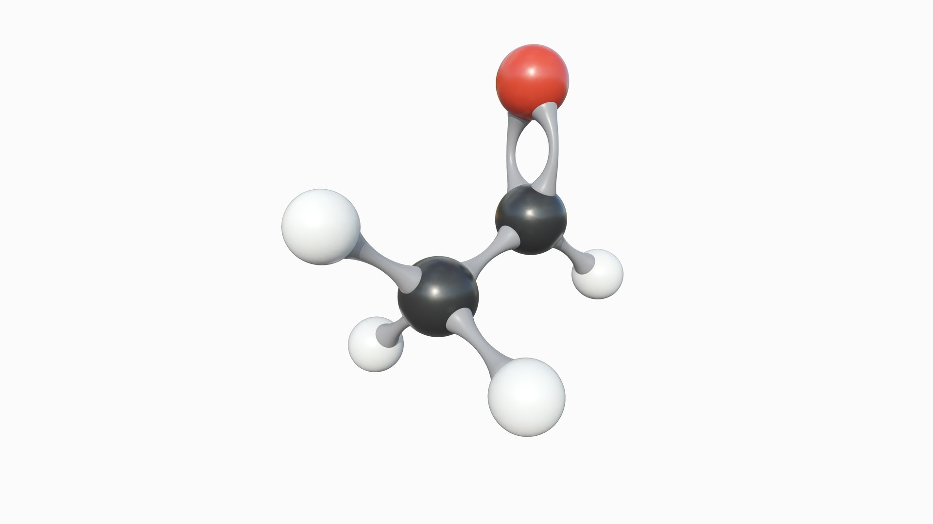 3D Model Acetaldehyde Molecule With PBR 4K 8K - TurboSquid 1941509