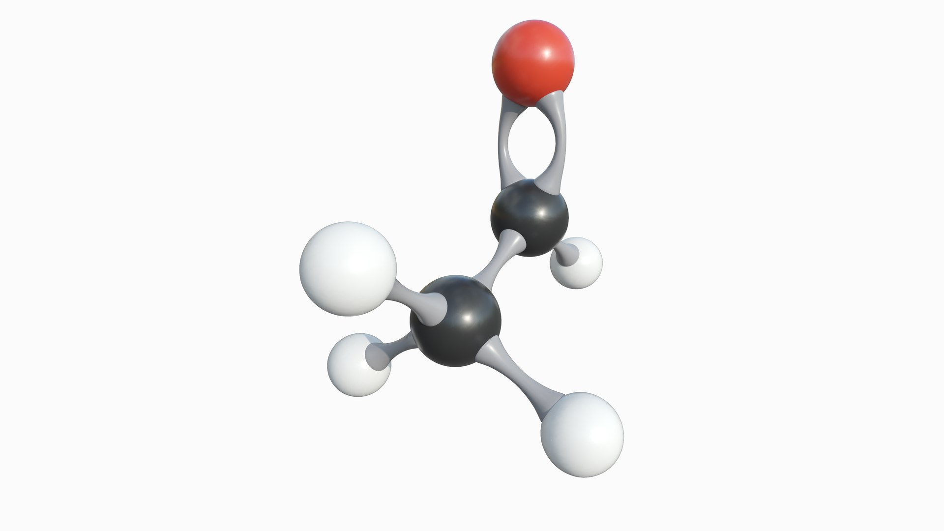 3D Model Acetaldehyde Molecule With PBR 4K 8K - TurboSquid 1941509