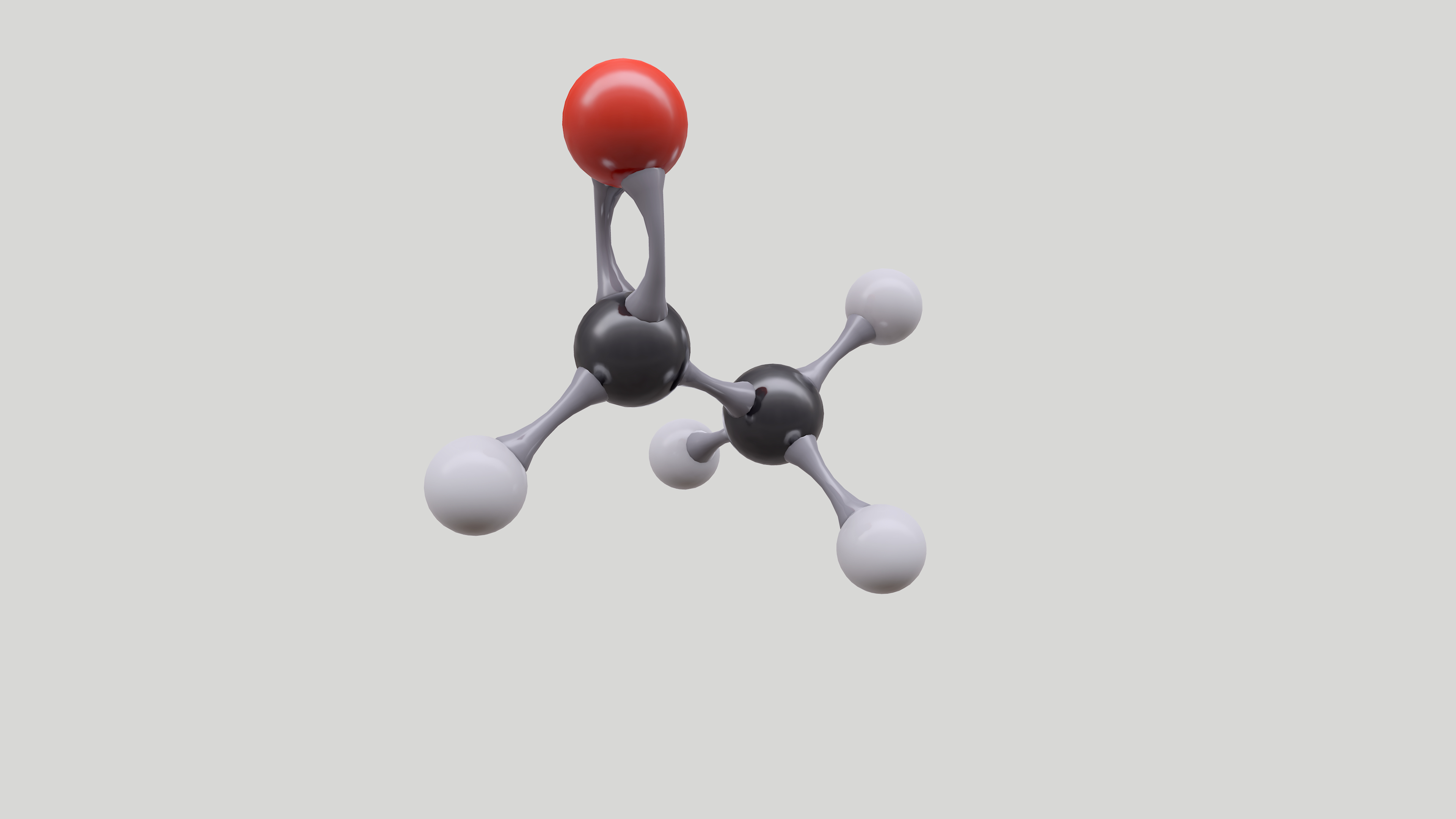 modèle 3D de Molécule d'acétaldéhyde avec PBR 4K 8K - TurboSquid 1941509